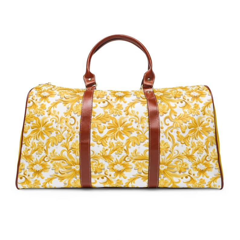 Waterproof Travel Bag: European Floral Pattern Weekend Duffel - Etsy