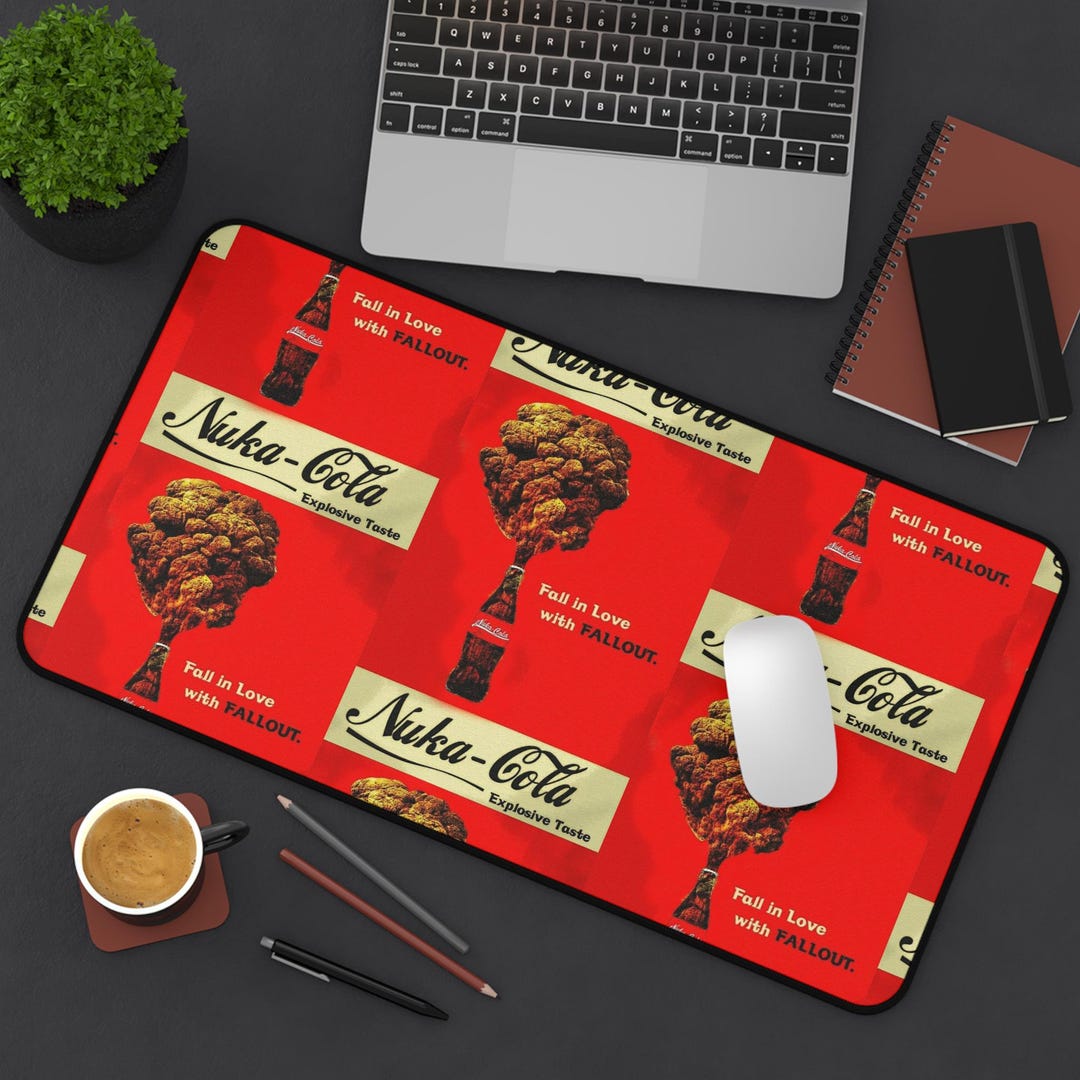 Fallout Wasteland Desk Mat - Premium Neoprene With Anti Slip Backing ...