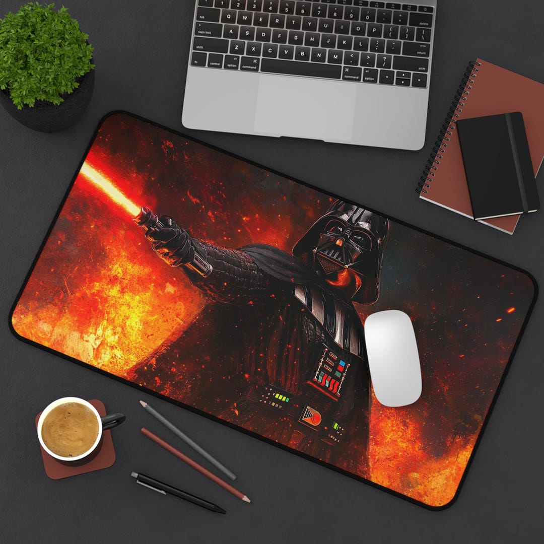 Star Wars Desk Mat - Premium Neoprene With Anti Slip Backing and Hemmed ...