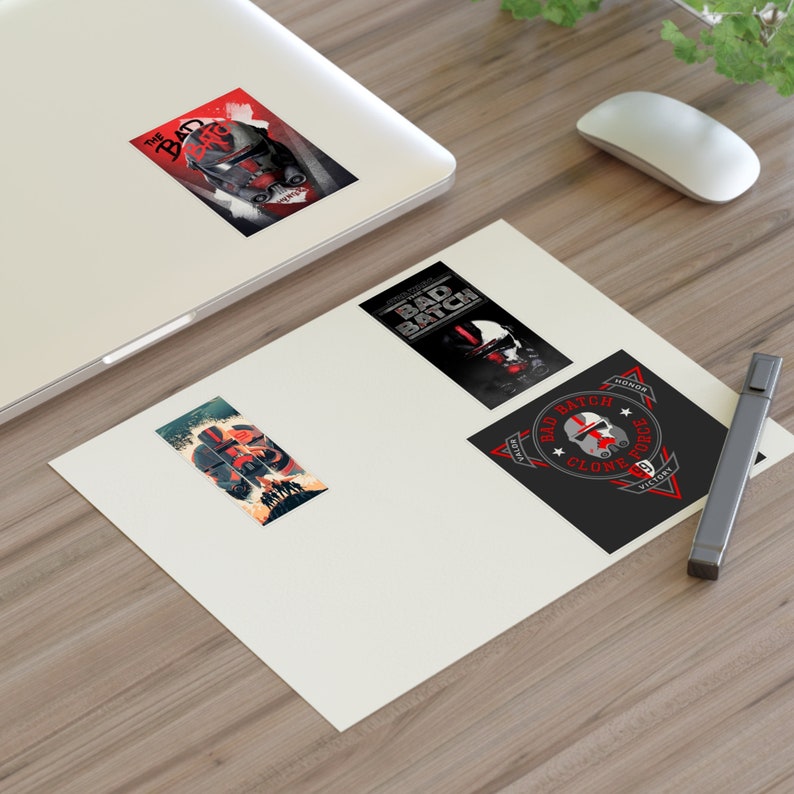 The Bad Batch Vinyl Sticker Sheet Durable and Water Resistant Star Wars ...