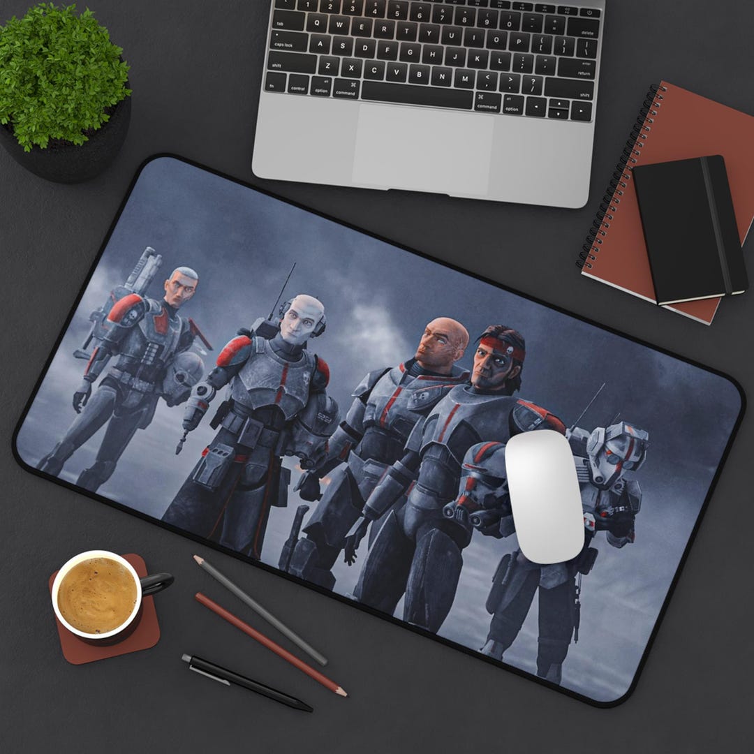 Star Wars Desk Mat - Premium Neoprene With Anti Slip Backing and Hemmed ...