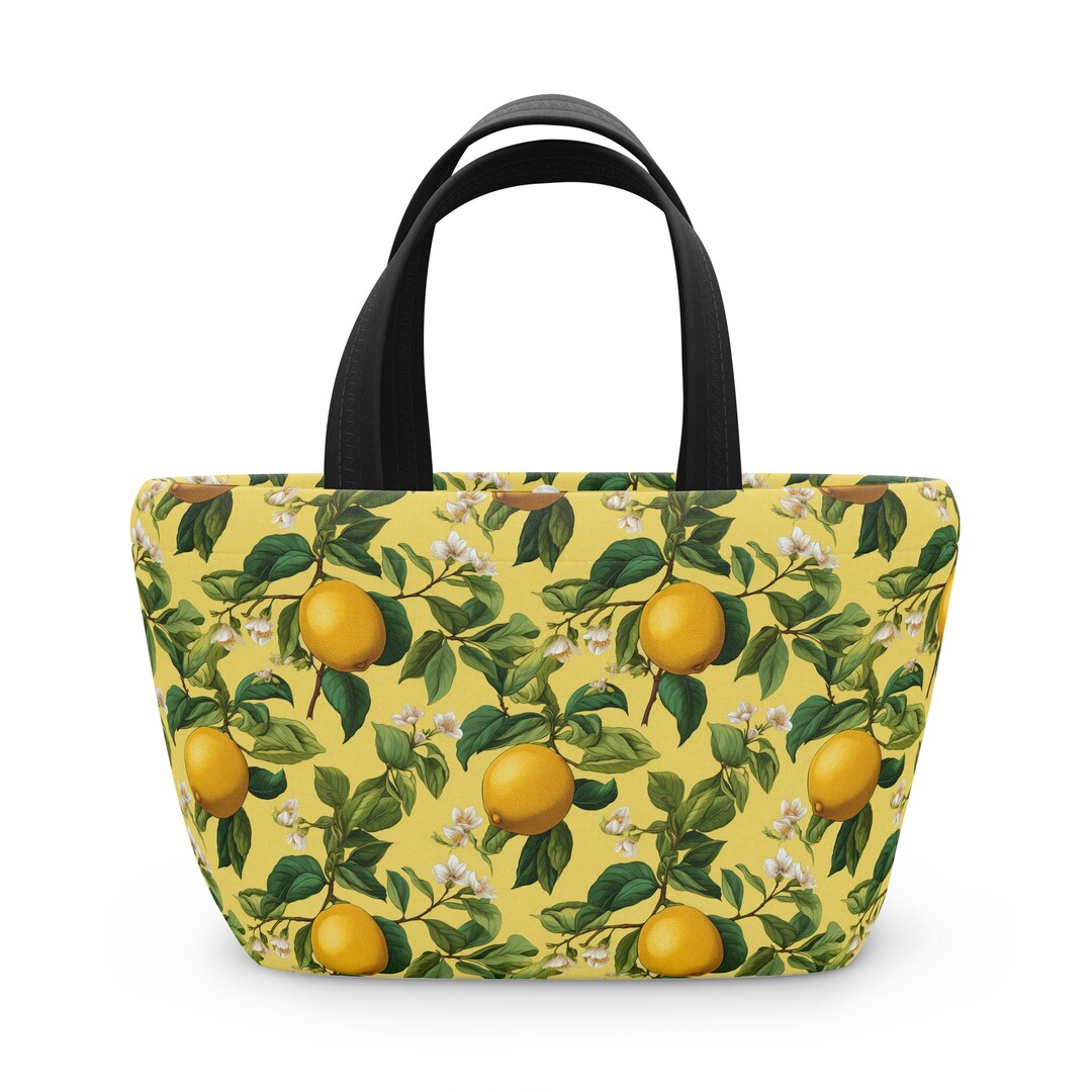 Luxurious Soft Touch Neoprene Lunch Bag Magnetic Button Closure and ...