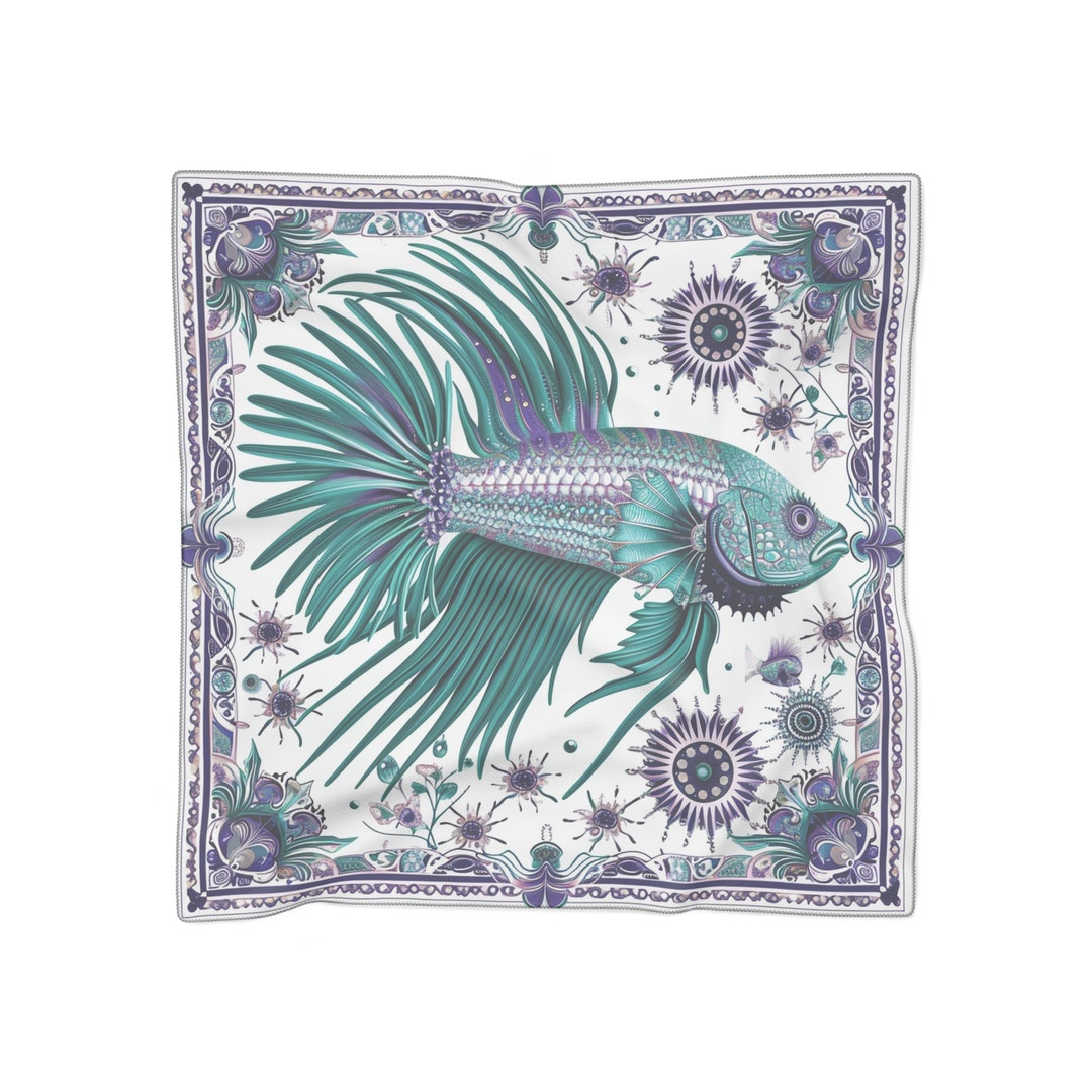 Thailand Betta Fish Scarf: Sheer Poly Chiffon or Voile - Etsy