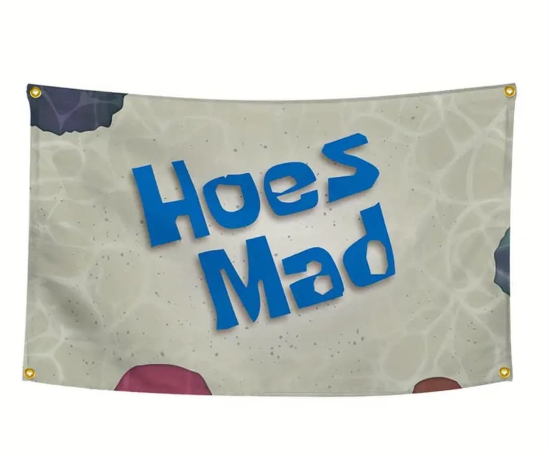 Hoes Mad Tapestry Flag - Etsy