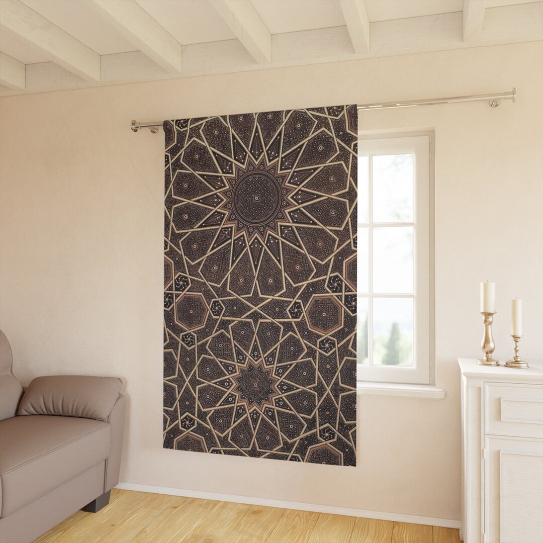 Islamic Art Pattern Window Curtain (1 Piece) - Etsy