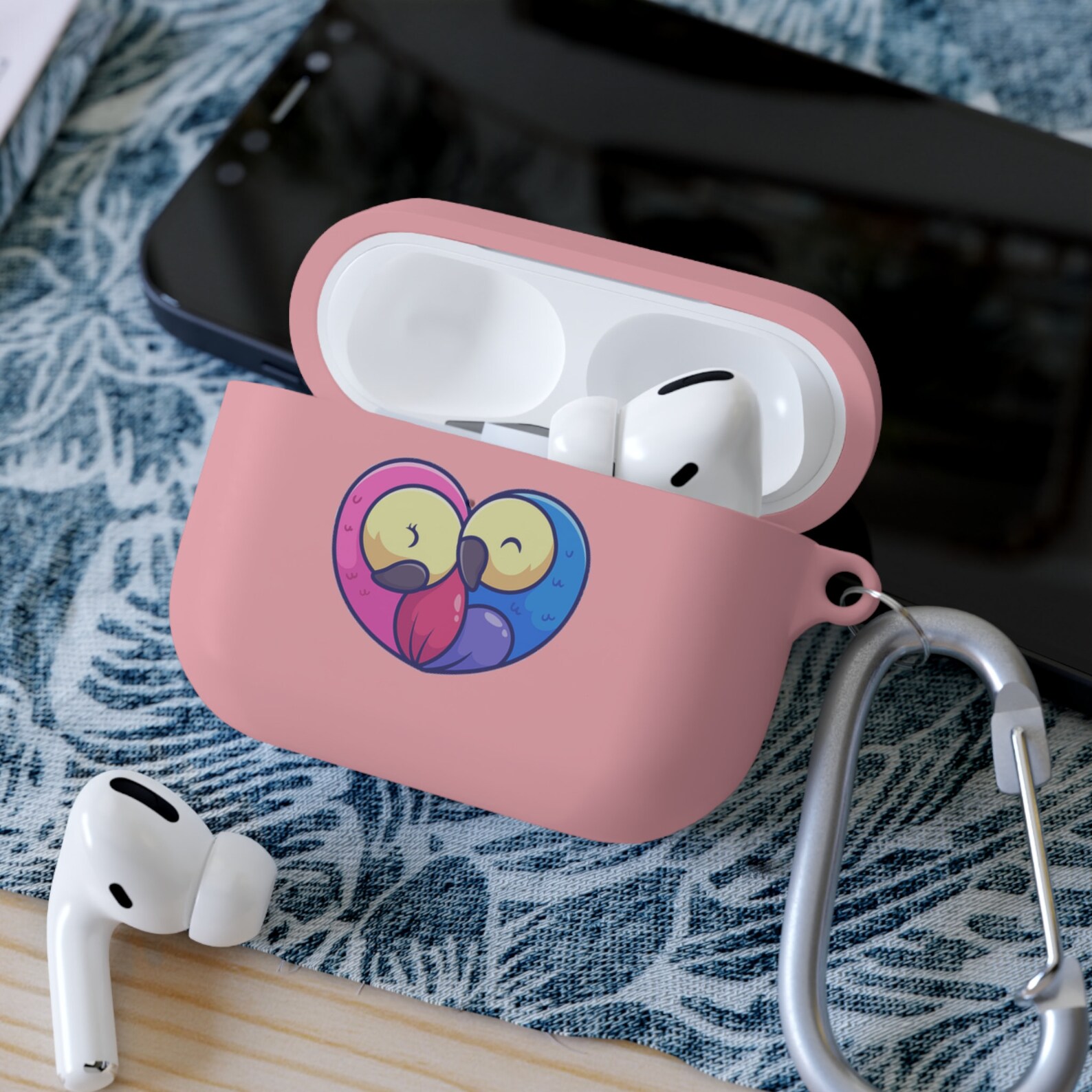 Love Heart Made With Two Birds, Airpods and Airpods Pro Case Cover - Etsy