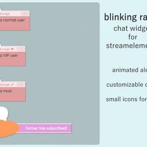 Blinking Rabbit Themed Chat Widget for Streamelements | Twitch ...