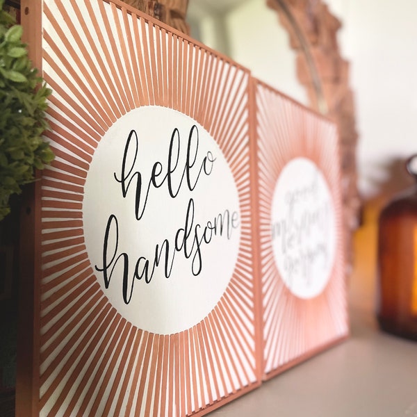 Bohemian Good Morning Gorgeous Bathroom Sign - Etsy