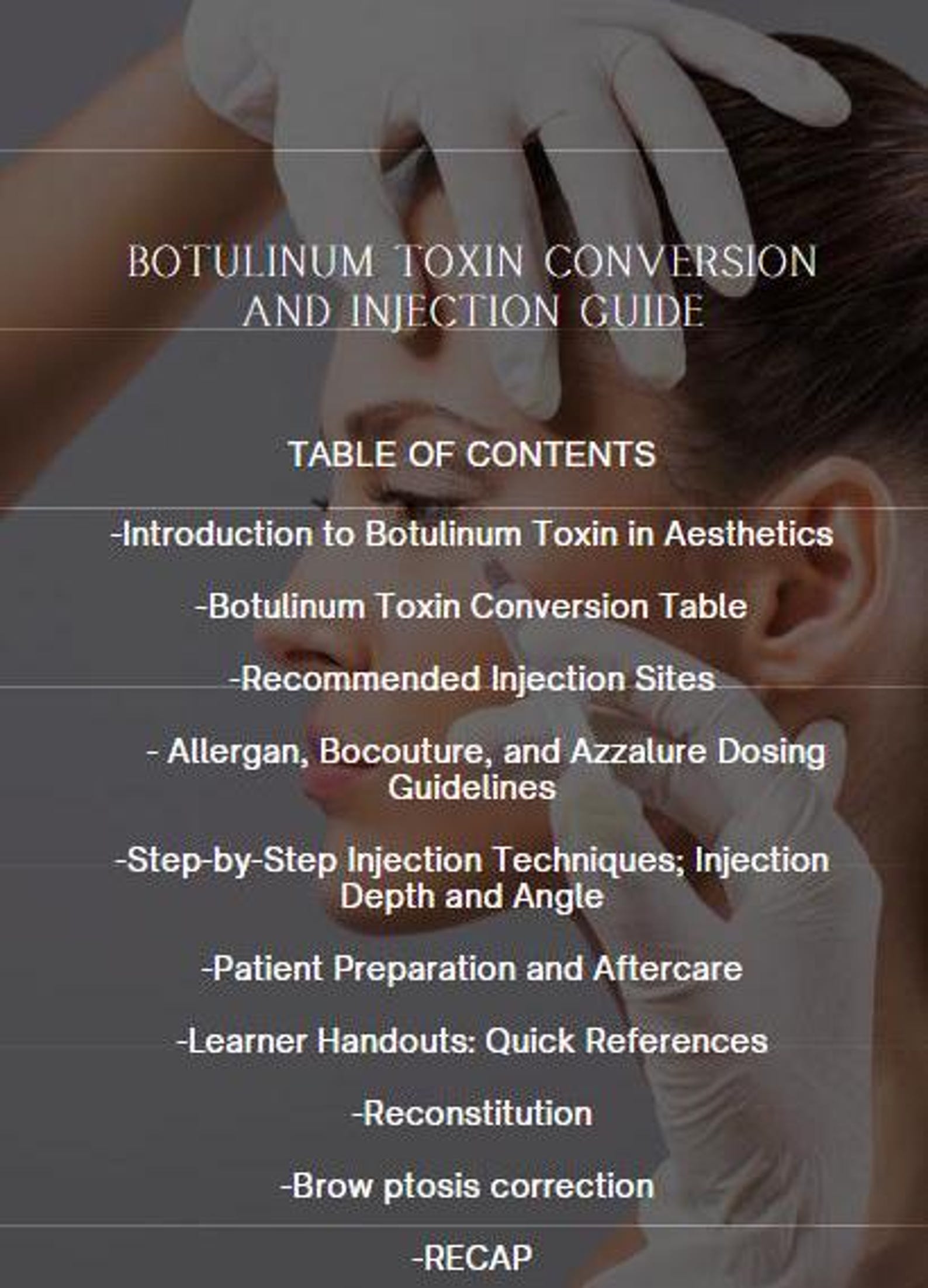 Botox Bible: A Must-have Guide for Practitioners and Students - Etsy