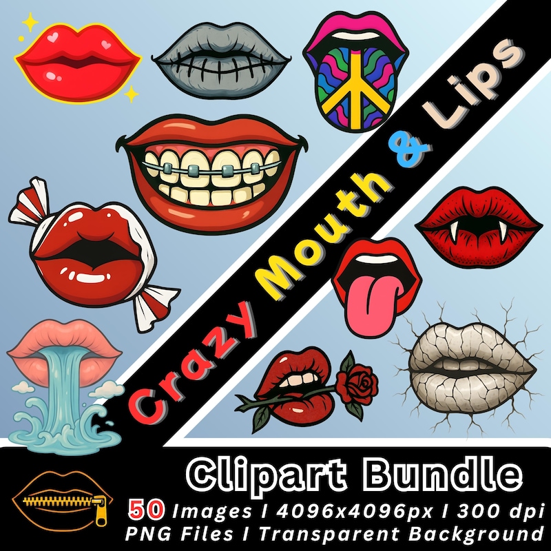 Scary Mouth Stickers - Etsy UK