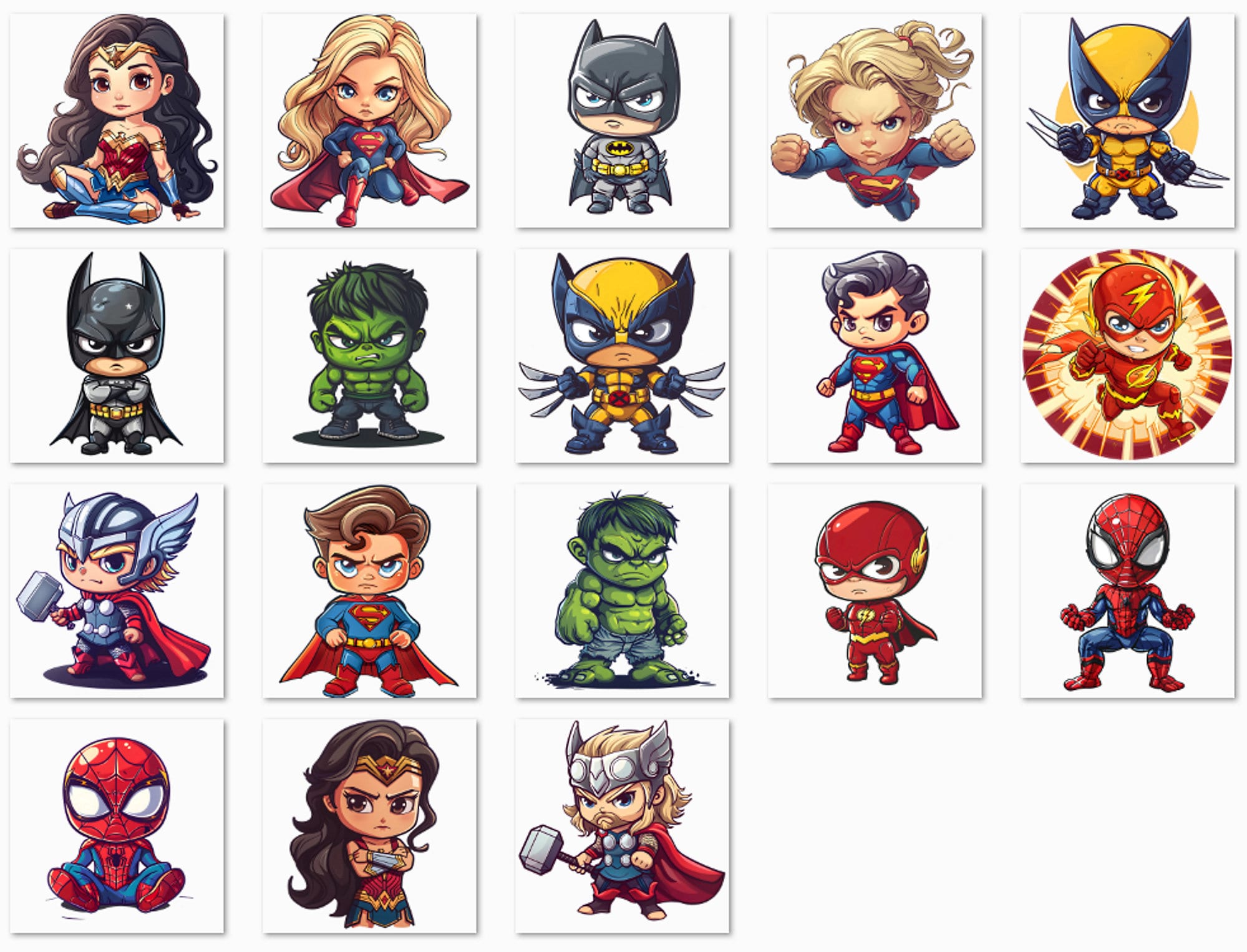 Little Superheroes Clipart Bundle Vol.1, Little Superheroes Clip Arts ...