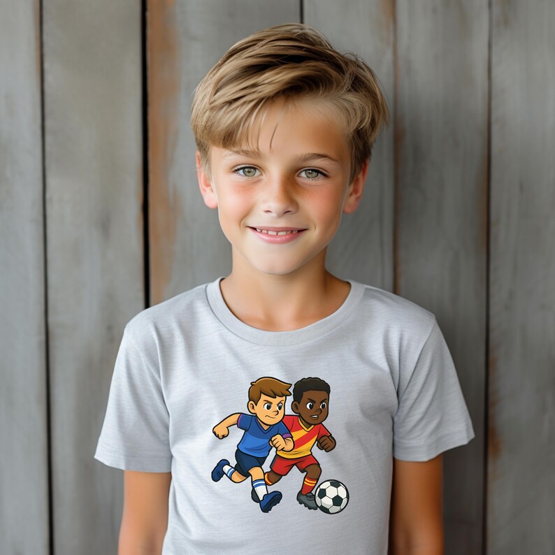 Soccer Kids Clipart Bundle I 63 PNG I Transparent Background I Soccer ...