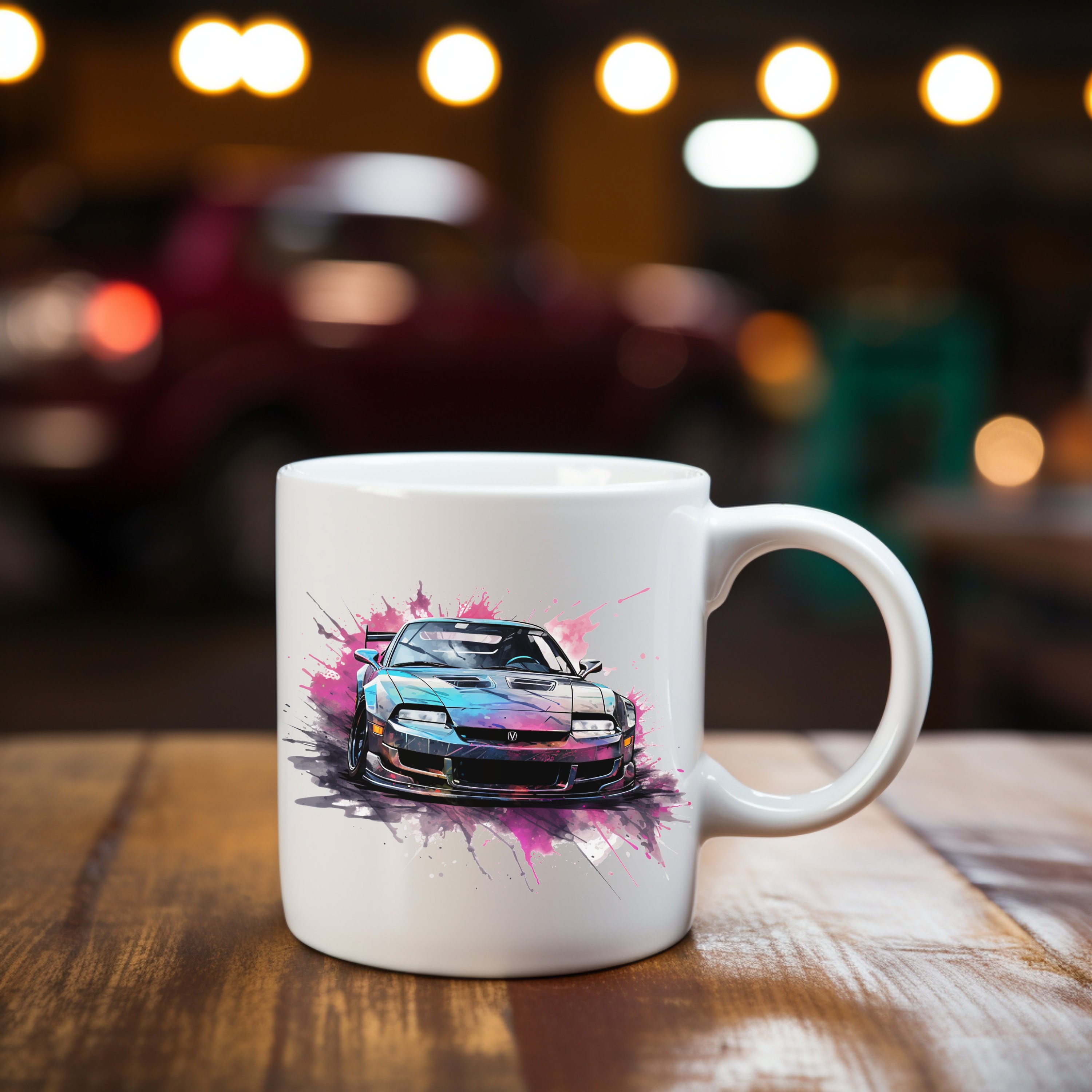 Asian Tuning Car Clipart Bundle Vol. 1, 20 JDM Japan Nippon Watercolor ...