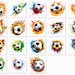 Fire&splash Soccer Ball Clipart Bundle Football Fire and Splash Clip ...