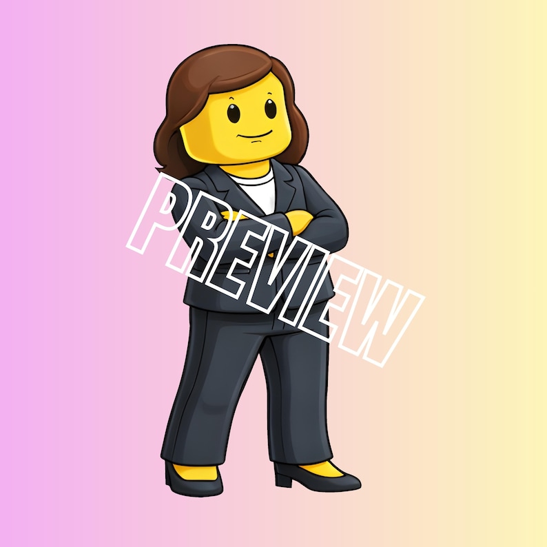 Brick Head People Clipart Bundle – 150 PNG Graphics | Professions ...