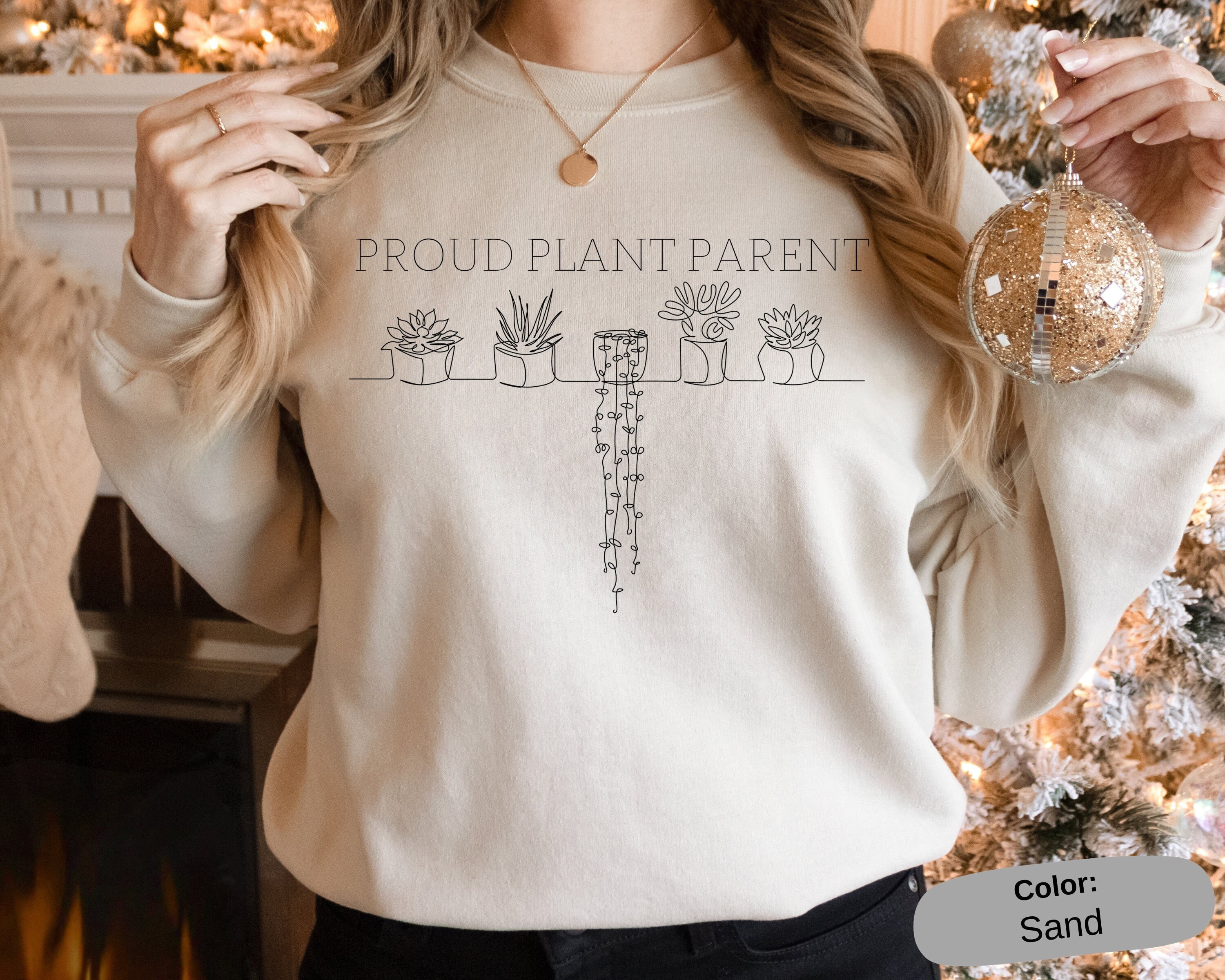 Proud Plant Parent Crewneck Sweatshirt, Gift for Plant Lover, Nature ...
