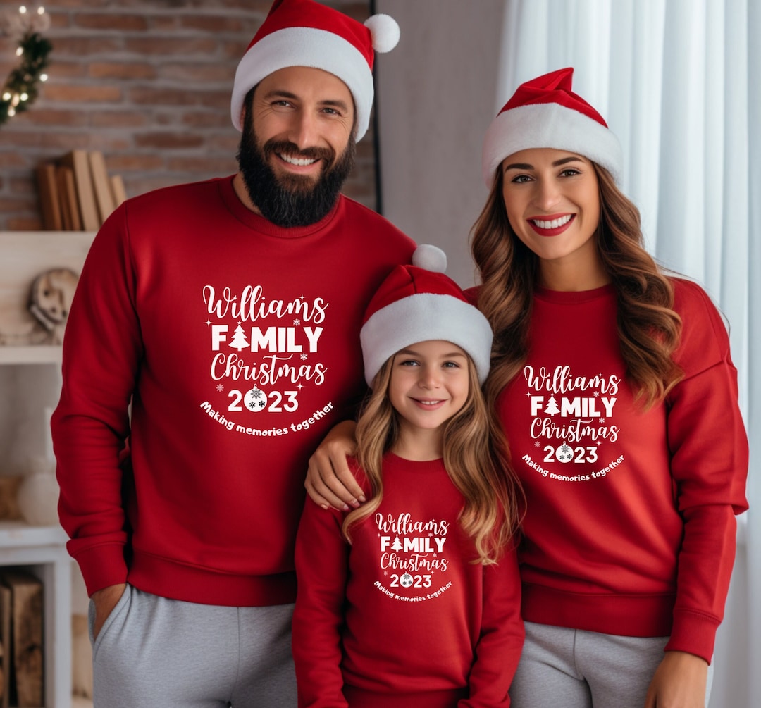 Personalized Family Christmas Shirt, Matching Family Christmas Shirts ...
