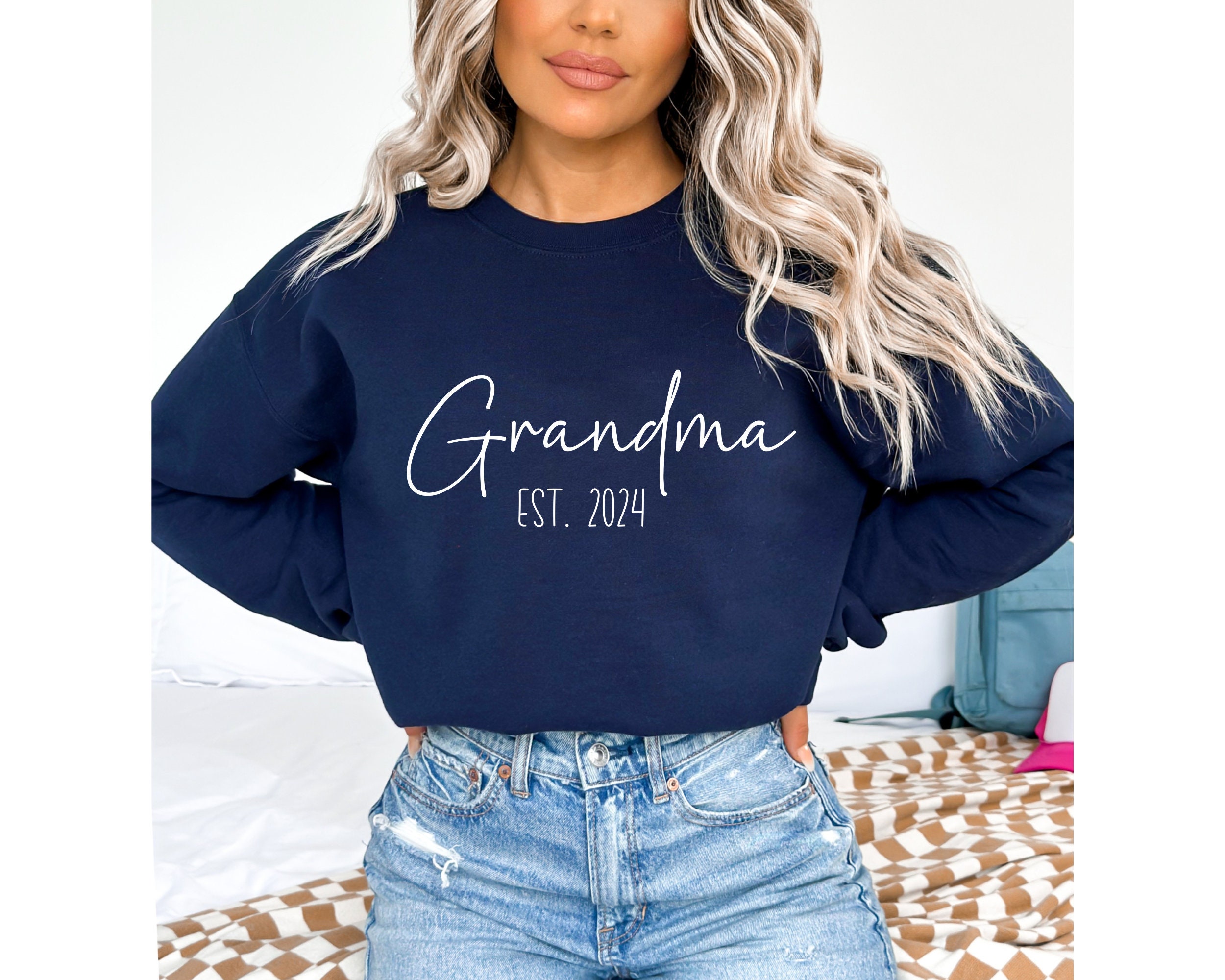 Personalized Grandma Est Sweatshirt, Gift for Grandma, Grandma ...