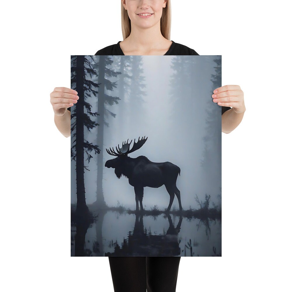 Majestic Moose Poster Canada, Moose, Print, King of Forest - Etsy