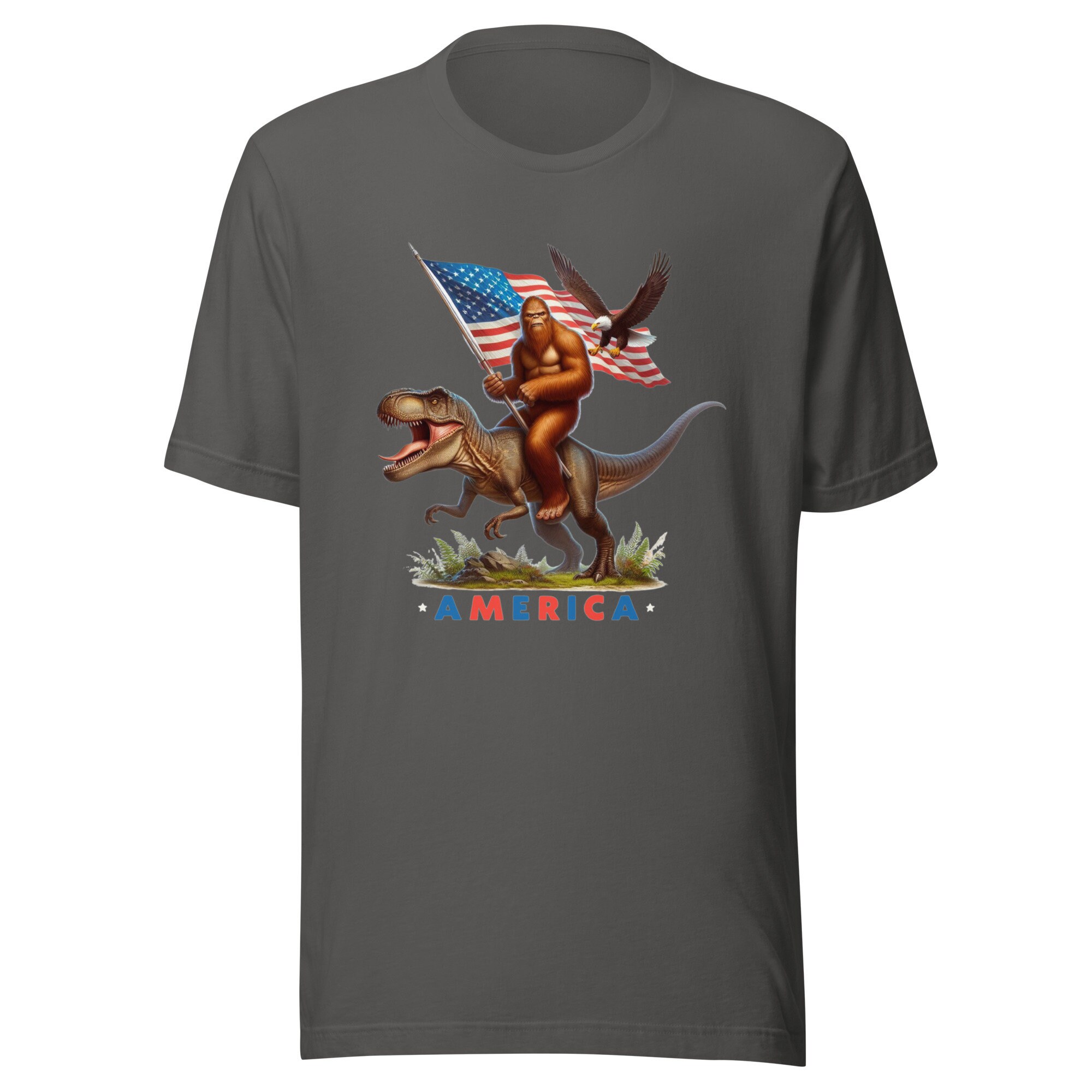 America Bigfoot T-rex Eagle Freedom Unisex T-shirt - Proud to Be American - Etsy