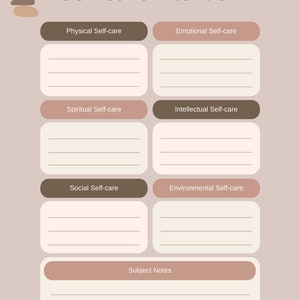 Boho Inspired Zen Self Care Planner - Etsy