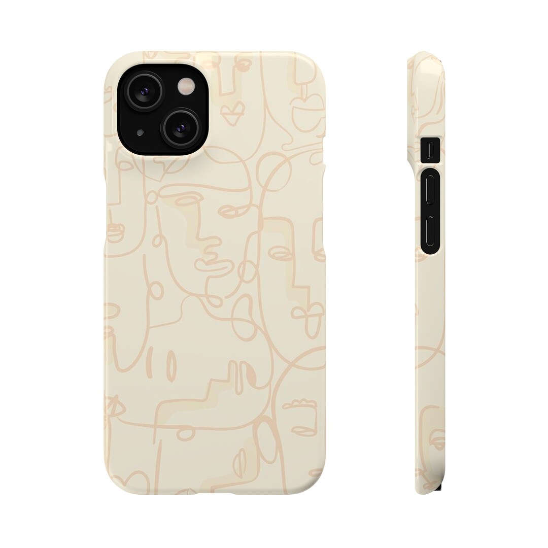 Snap Abstract Faces Tan Phone Cases - Etsy