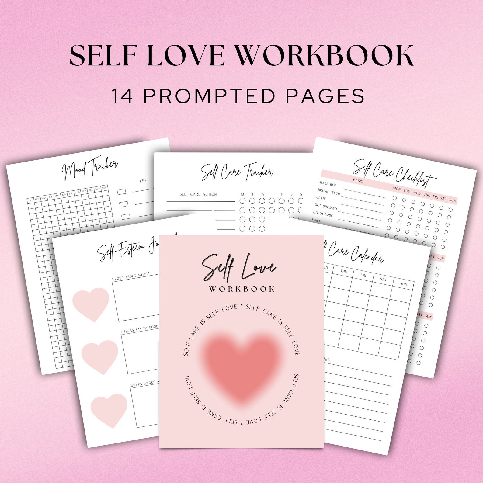 Self Love Workbook - Digital and Printable | Self Love Journal, Self ...