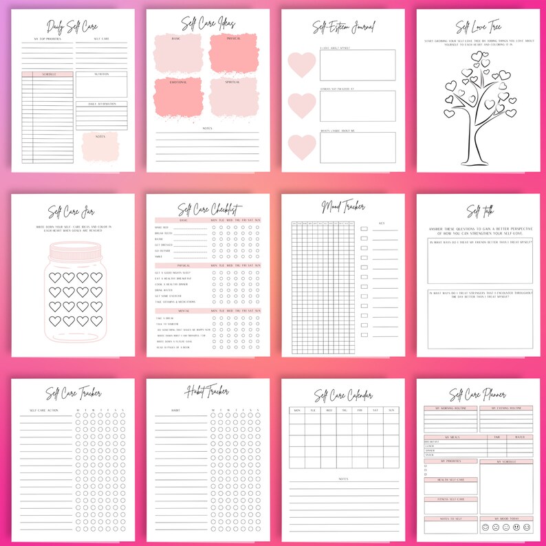 Self Love Workbook - Digital and Printable | Self Love Journal, Self ...