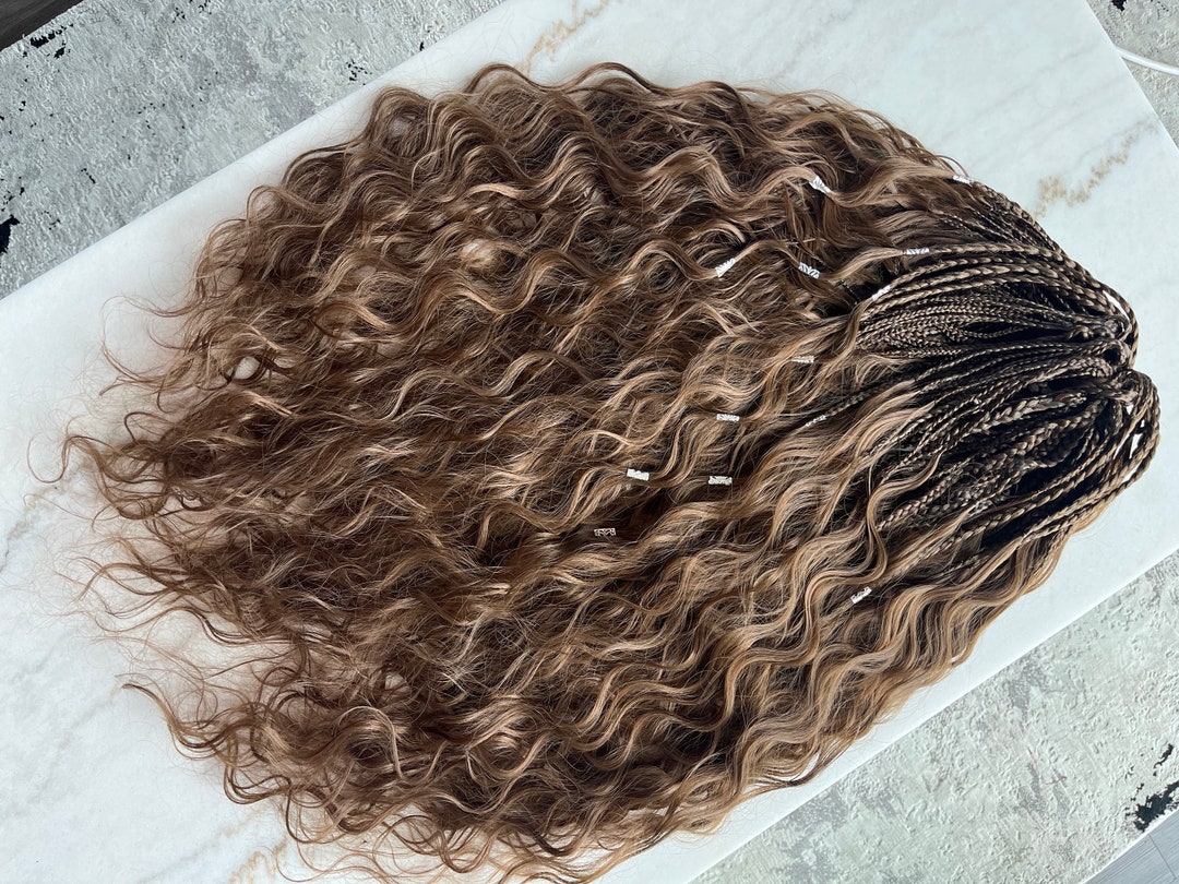 Handmade Safe Double Ended Braids Extensions With Loose Curly Wavy End - Etsy