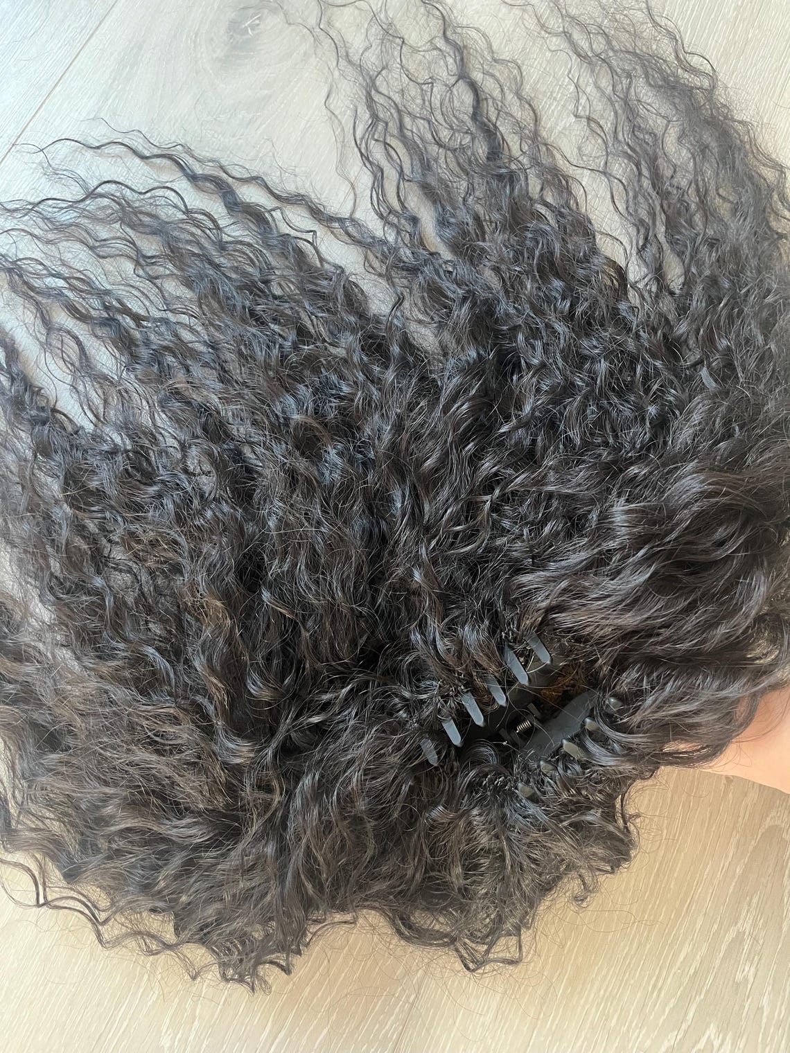 20'' Brunette Ponytail Extension - Clip in Realistic Fake Hair, Long ...