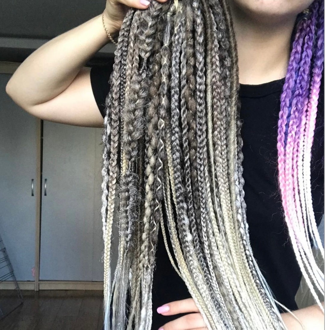 Scandinavian Viking Dreads Set With Cold Blond/brown/yellow Natural ...