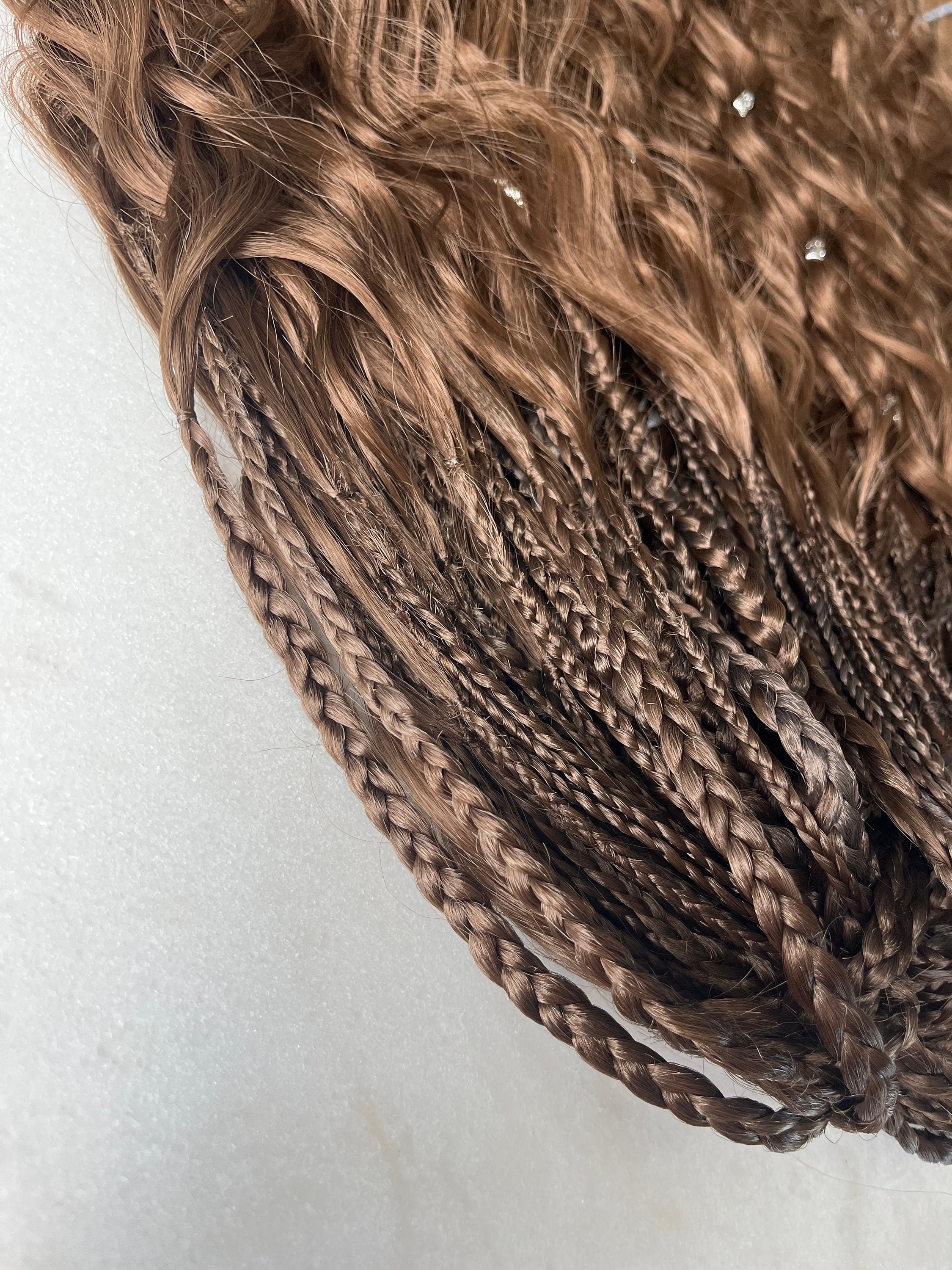 Handmade Safe Double Ended Braids Extensions With Loose Curly Wavy End ...