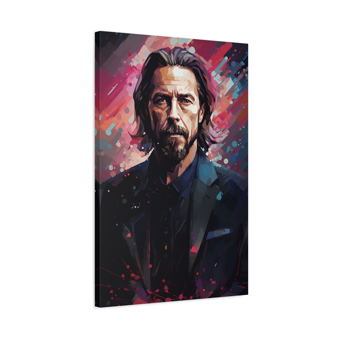 Alan Watts Art, Alan Watts Meditating, Canvas Art, Alan Watts ...