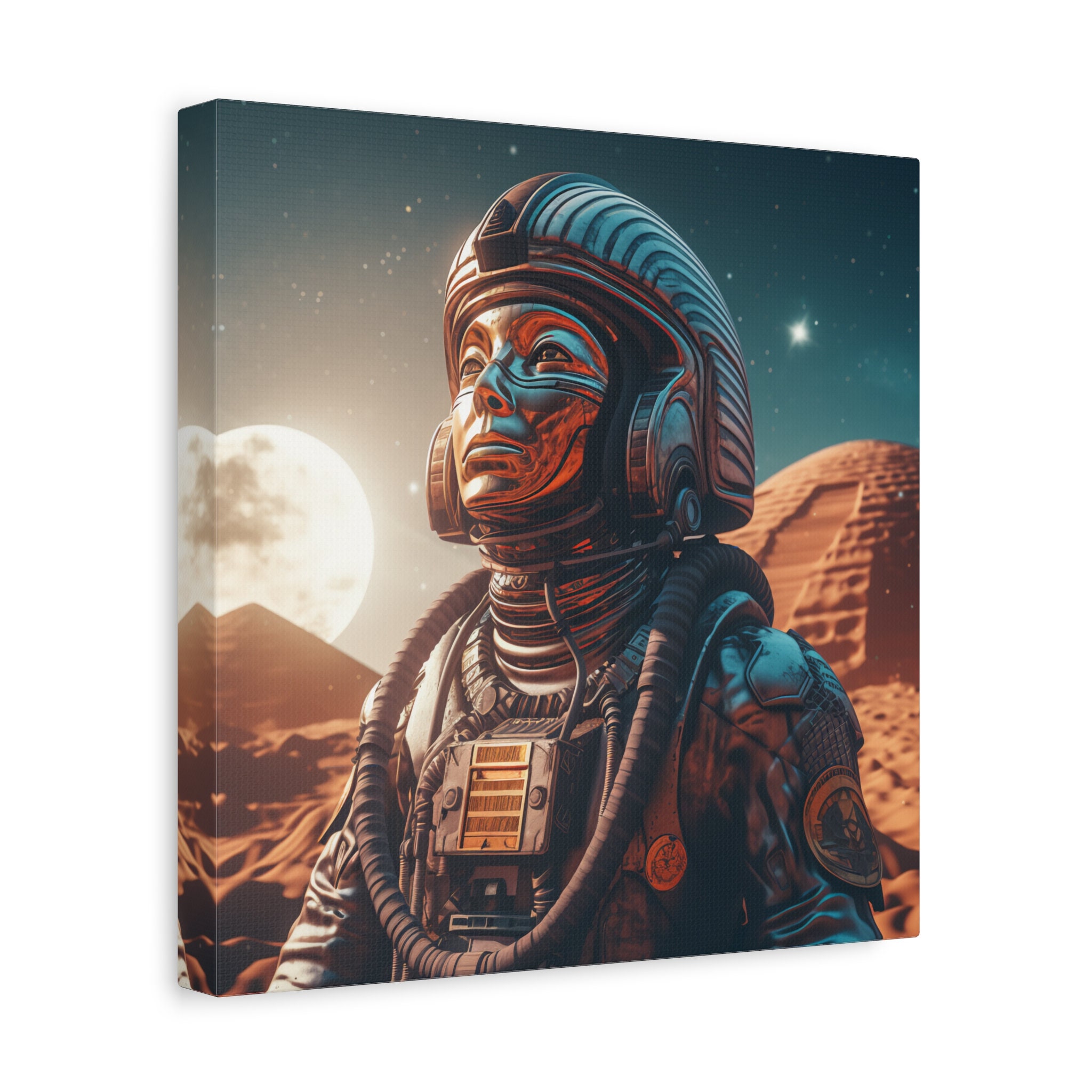 Ancient Egyptian Astronaut Canvas Wall Art Trippy Astronaut - Etsy