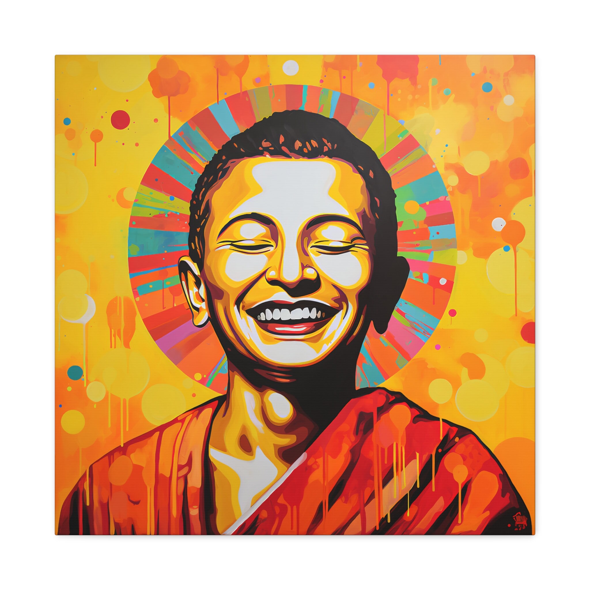 Happy Buddha Pop Art