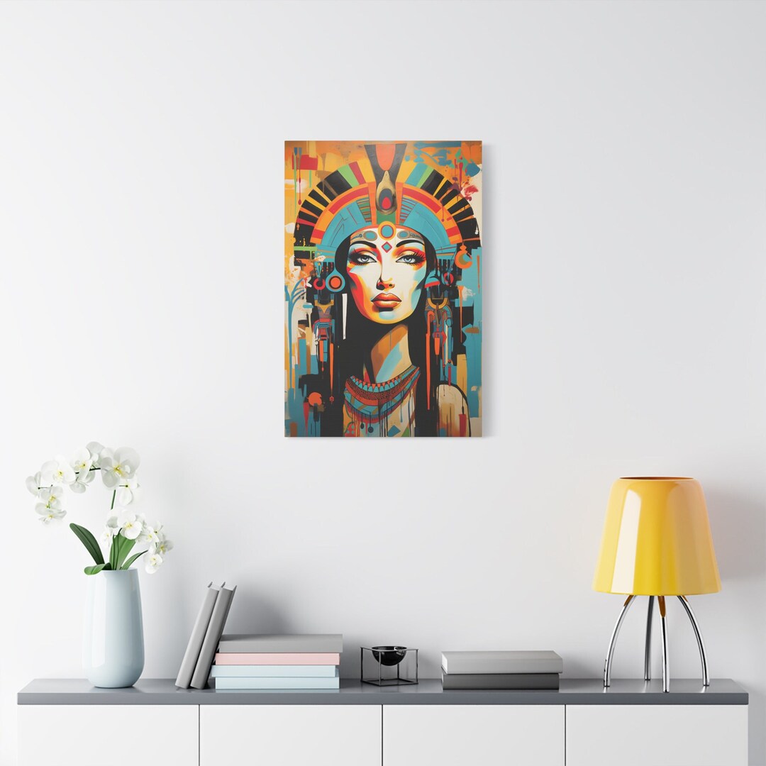 Ancient Egypt Pop Art, Canvas Art, Egyptian Woman, Divine Female Art ...