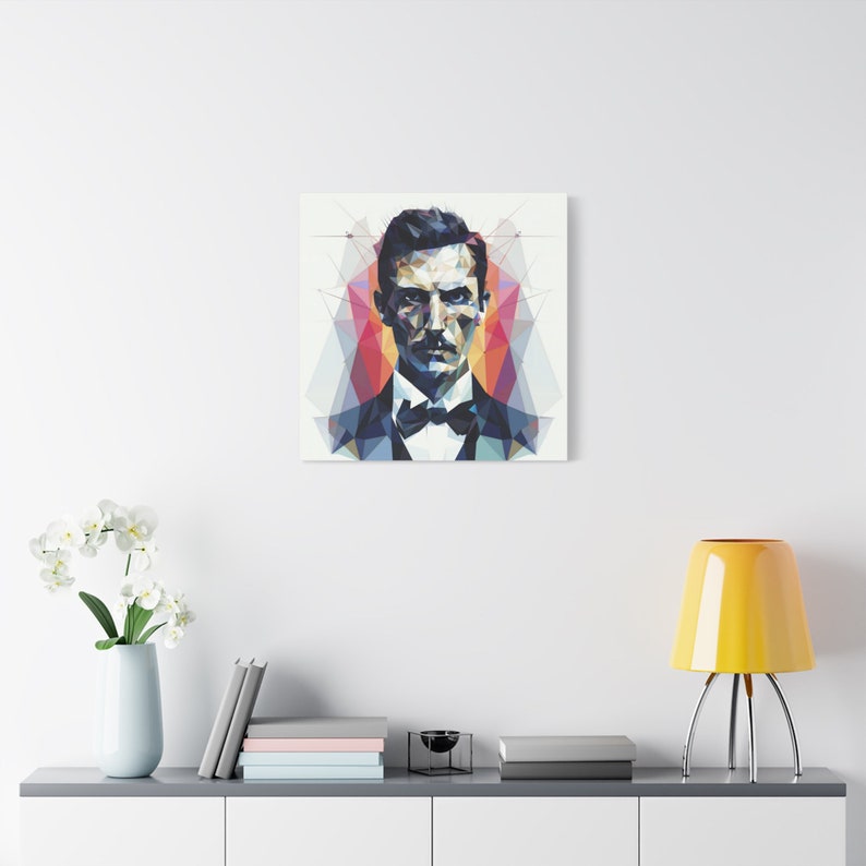 Nikola Tesla Art, Tesla Geometric, Canvas Art, Psychedelic Nikola Tesla ...