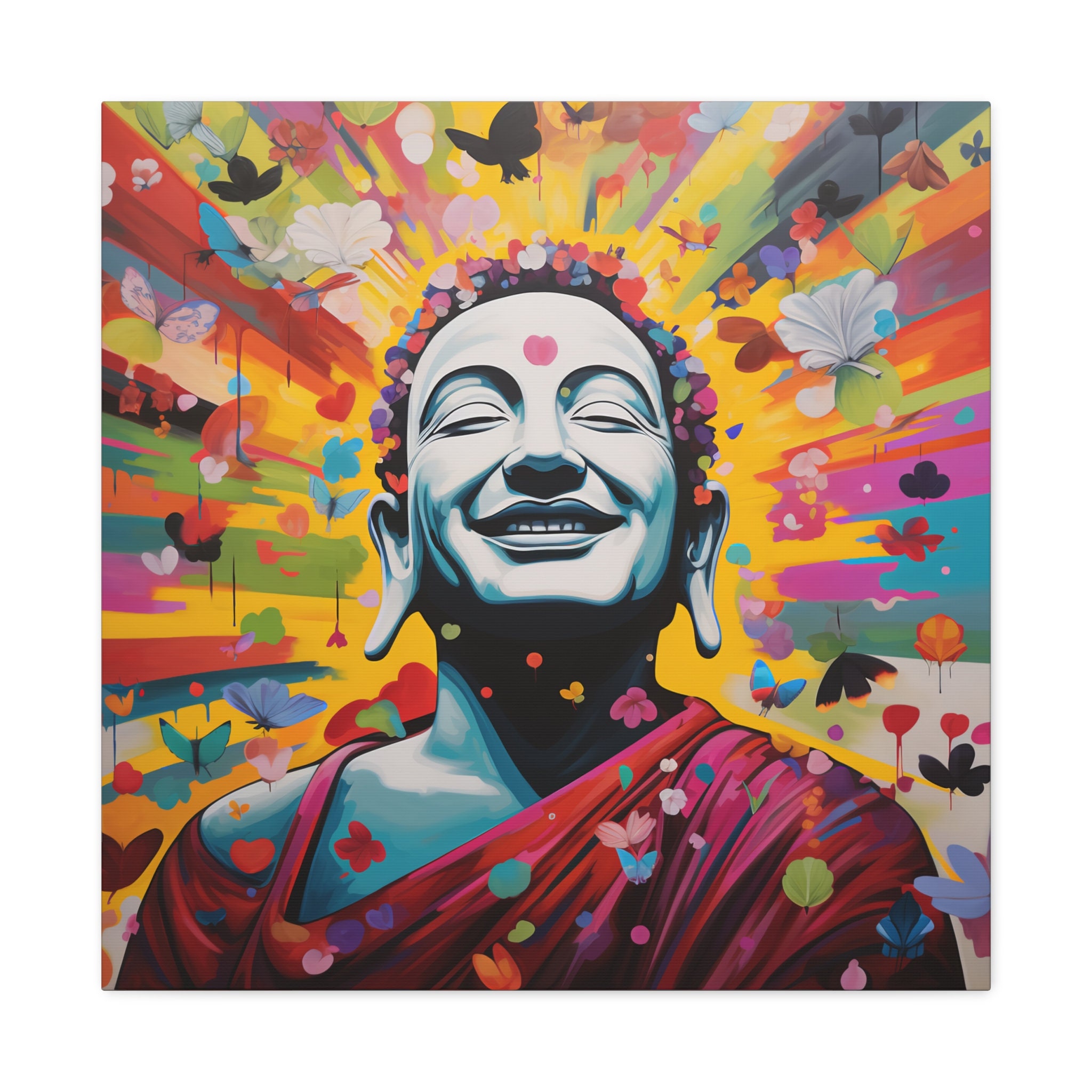 Happy Buddha Pop Art