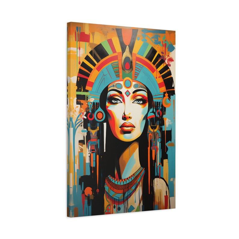 Ancient Egypt Pop Art, Canvas Art, Egyptian Woman, Divine Female Art ...