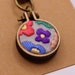 Mini Embroidery Groovy Flowers Keychain - Etsy