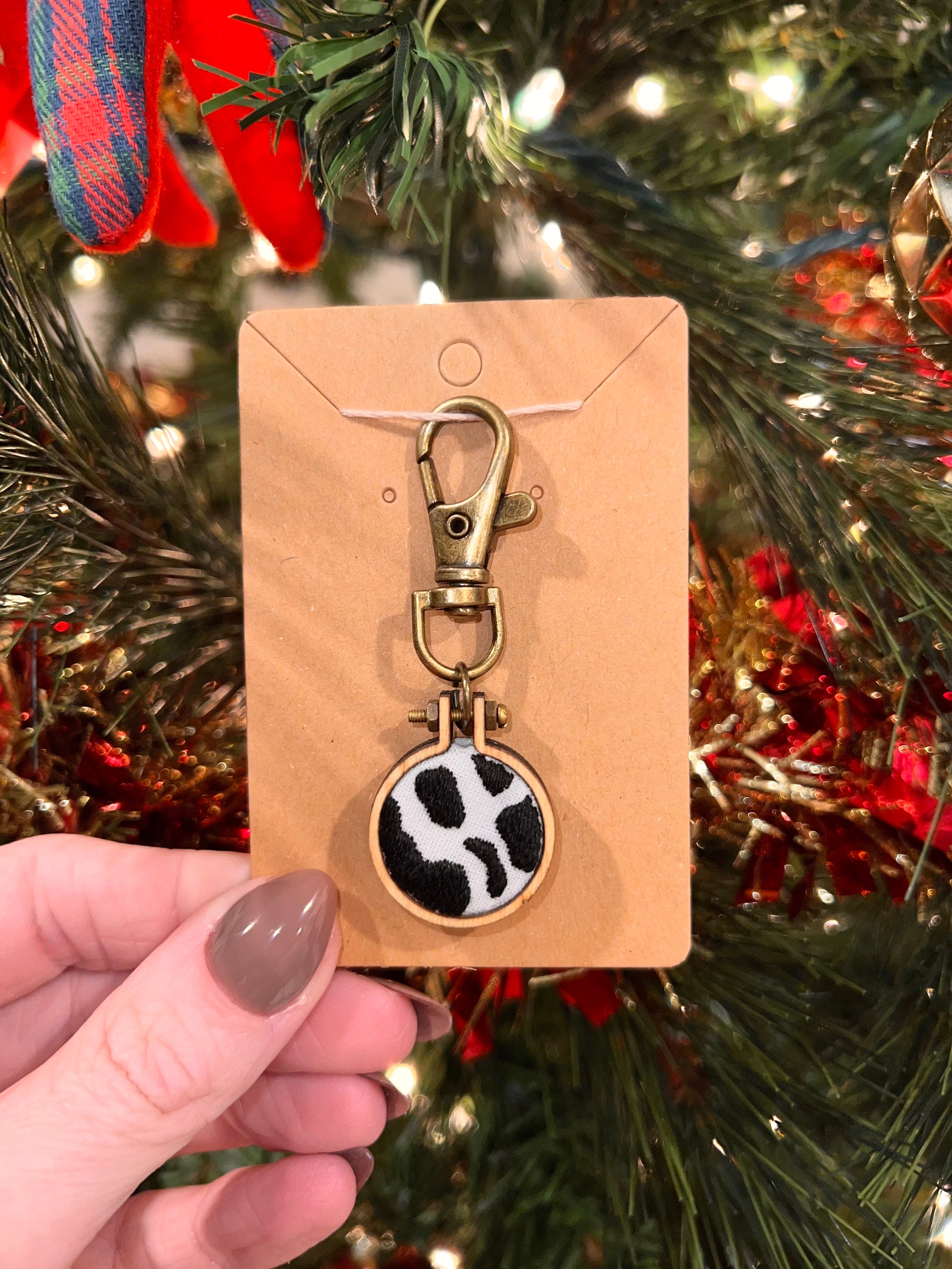 Mini Embroidery Keychain - Etsy