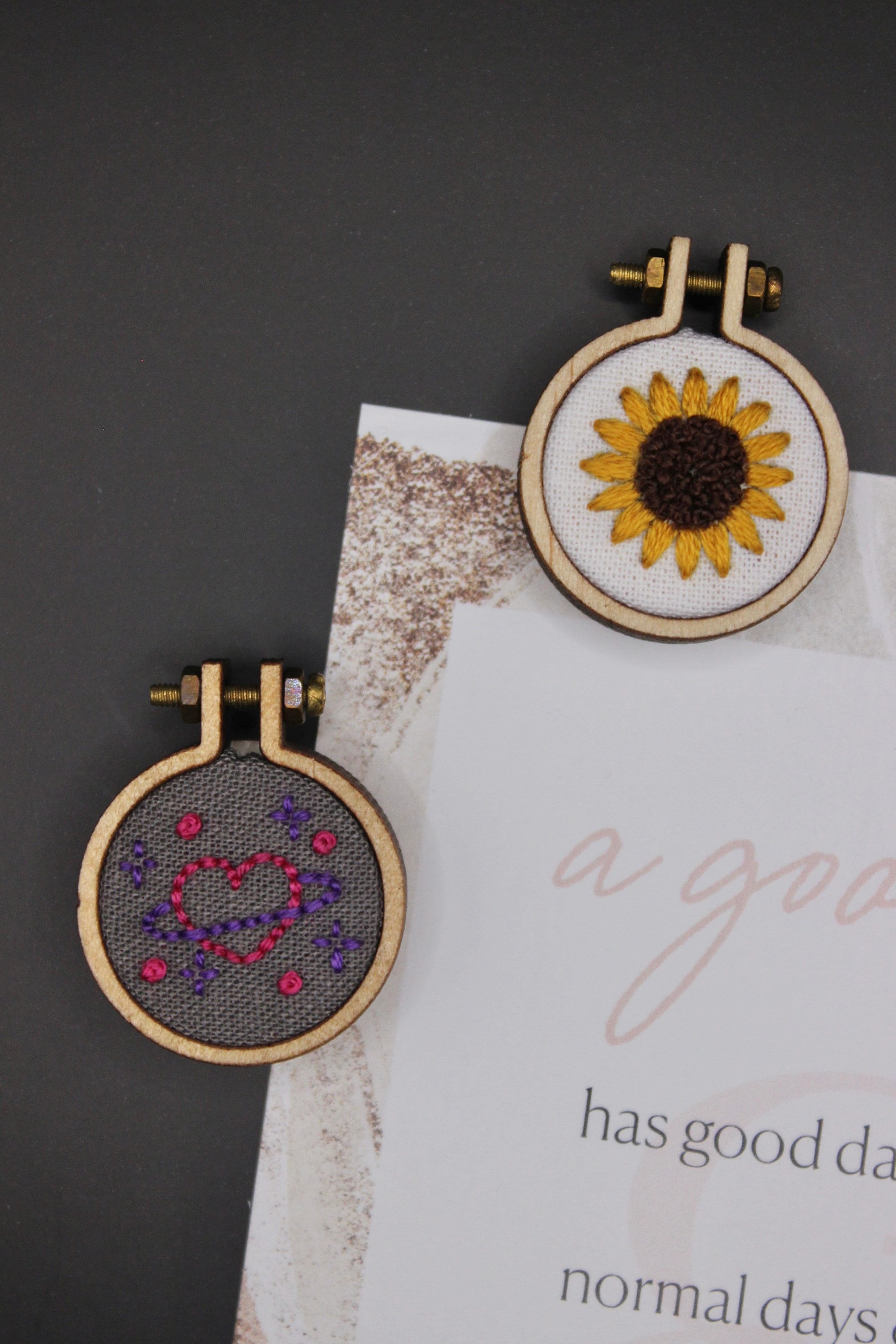 Mini Embroidery Magnet - Etsy