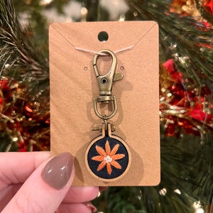 Mini Embroidery Keychain - Etsy