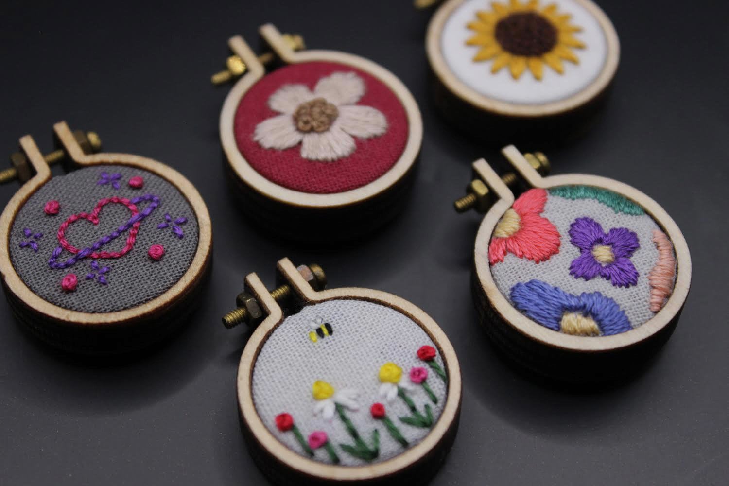 Mini Embroidery Magnet - Etsy