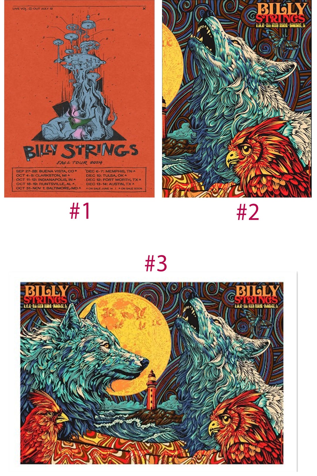 Billy Strings Tour 2024 Poster - Etsy