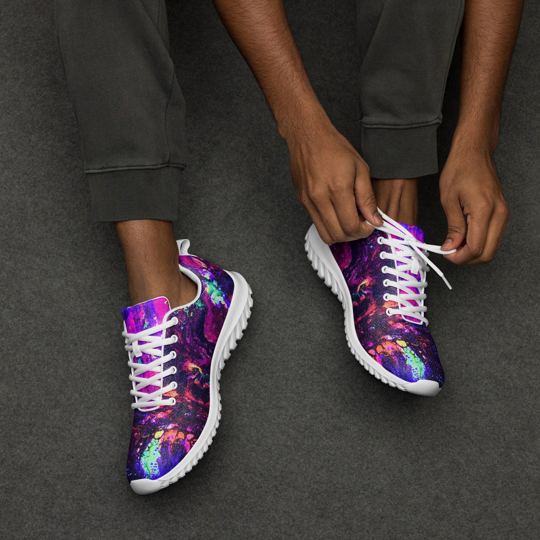 Psychedelic Mens Athletic Shoes - Etsy