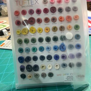 Tuftex Color Chart W/balloons New Colors Included - Etsy