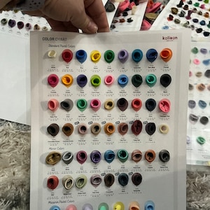 Kalisan Color Chart W/balloons - Etsy
