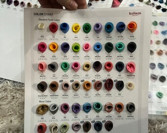 Sempertex Color Chart With Balloons - Etsy