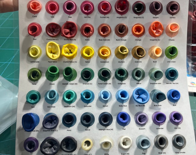 Tuftex Color Chart W/balloons New Colors Included - Etsy